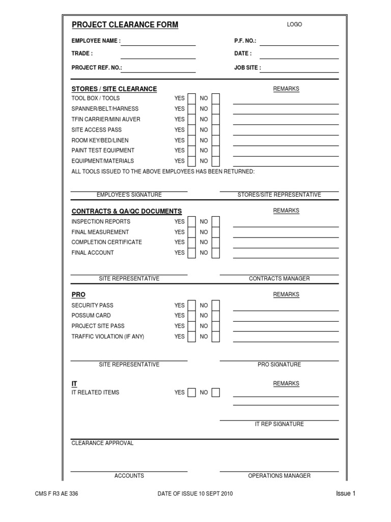 Form for undertaking asset