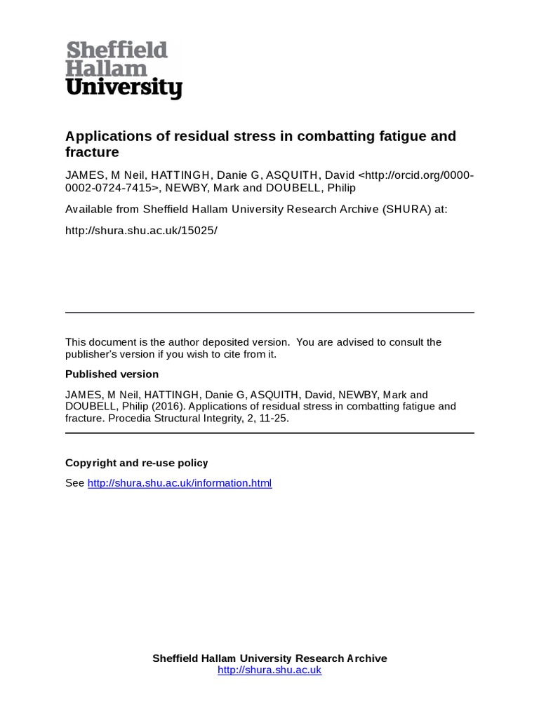 Procedia Structural Integrity ECF 21 June 2016 | PDF | Fatigue (Material) | Creep (Deformation)