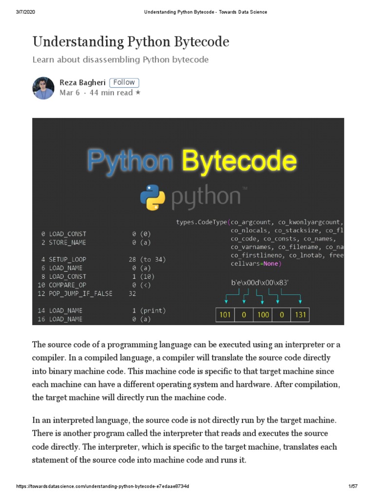 Understanding Python Bytecode Pdf Pdf Subroutine Parameter Computer Programming