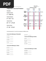 Temperature Conversions Practice Worksheet | PDF | Teaching Methods & Materials | Computers