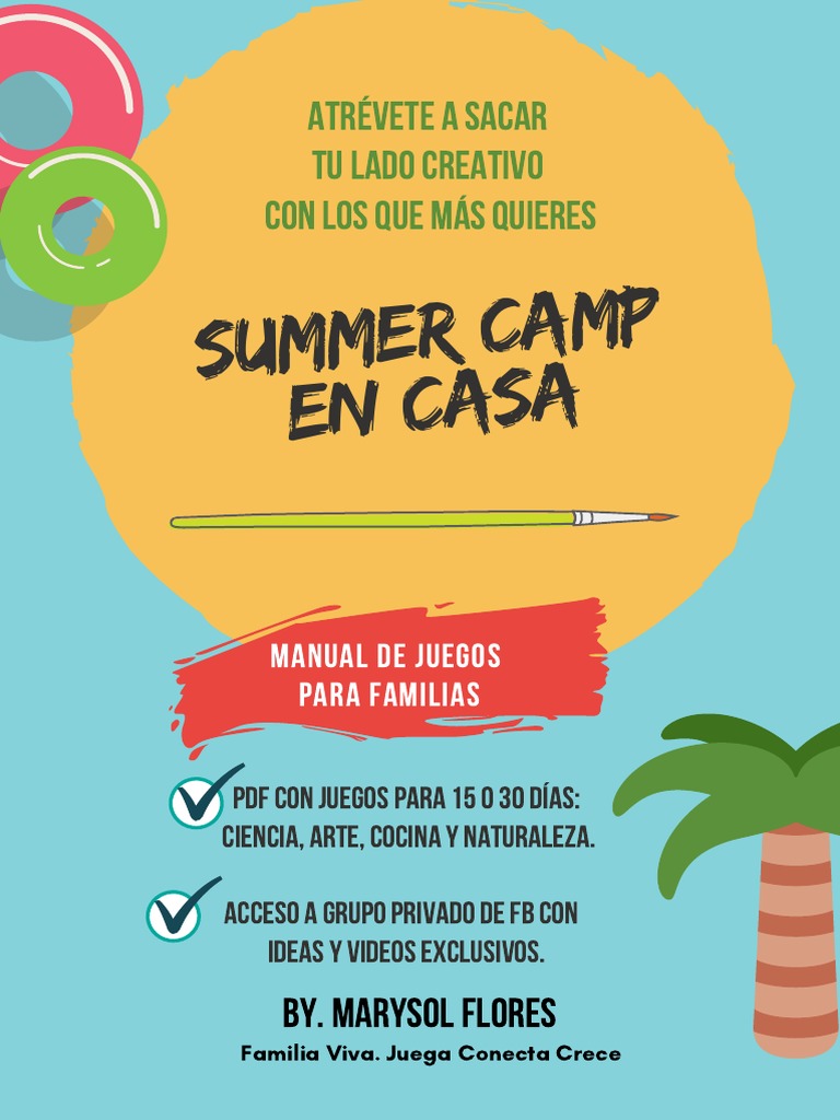 Manual SUMMER CAMP en CASA - byMARYSOL FLORES PDF | PDF | Color | Amarillo