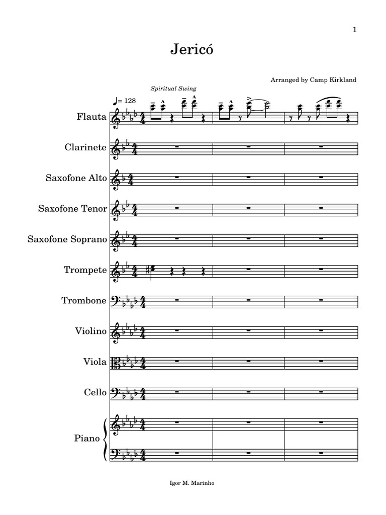 Jericó | PDF | Saxophone | European Musical Instruments