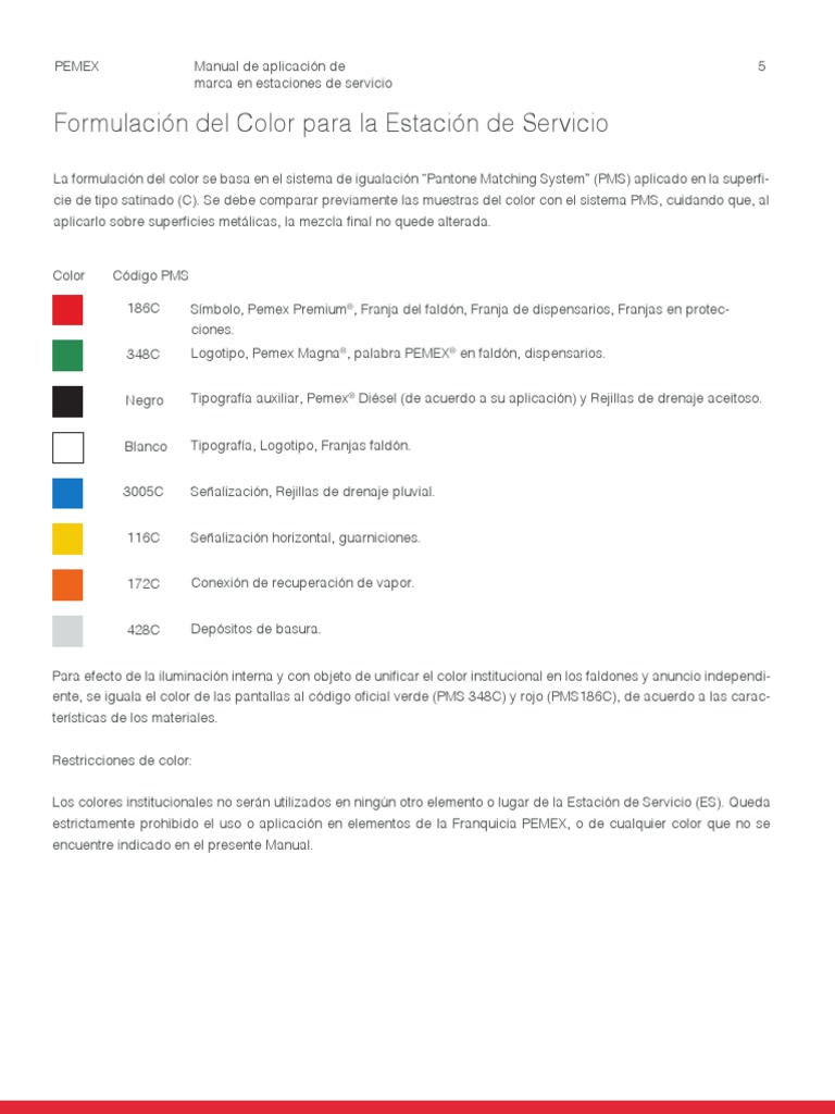 Pemex Colores PDF | PDF