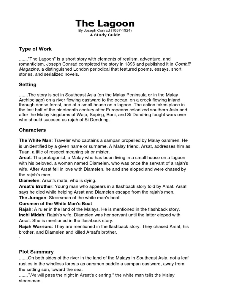 The Lagoon 123 | PDF | Joseph Conrad | Narration