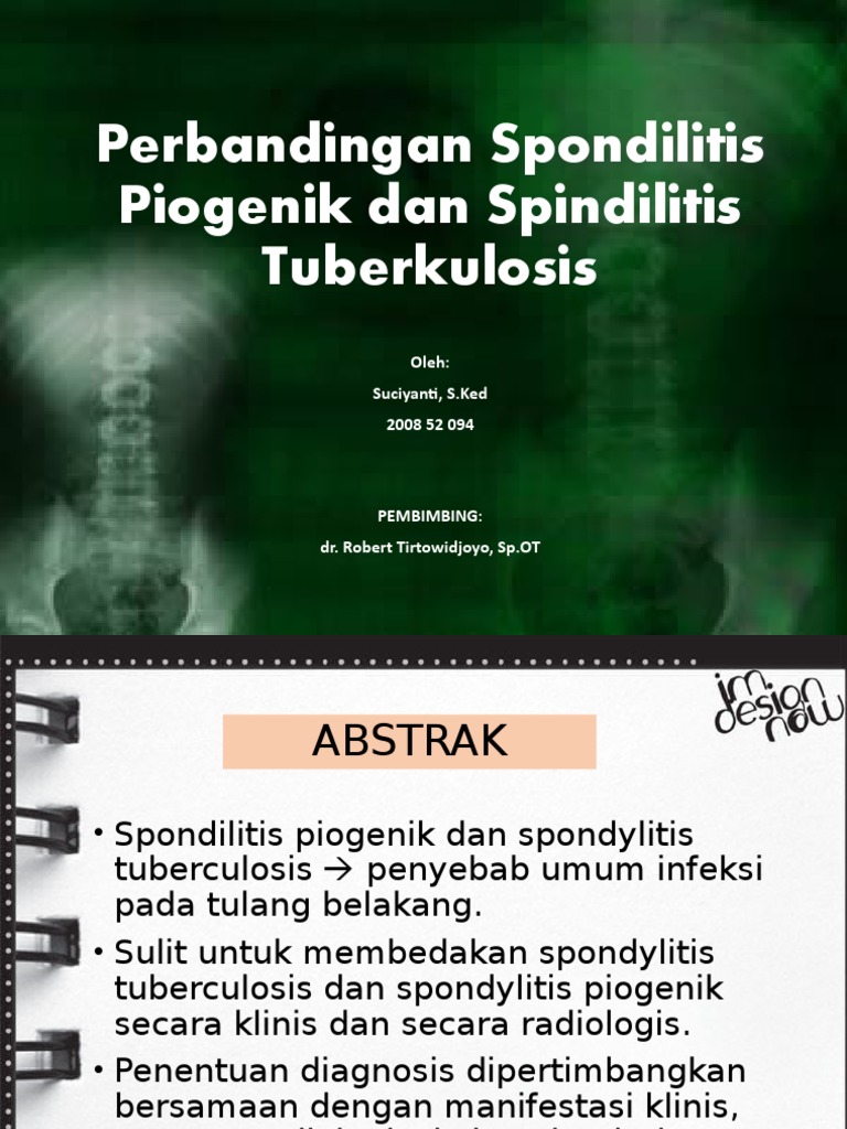Spondilitis TB Pyogenik | PDF