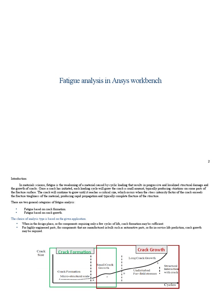 Fatigue Analysis in Ansys Workbench | PDF | Fatigue (Material) | Fracture