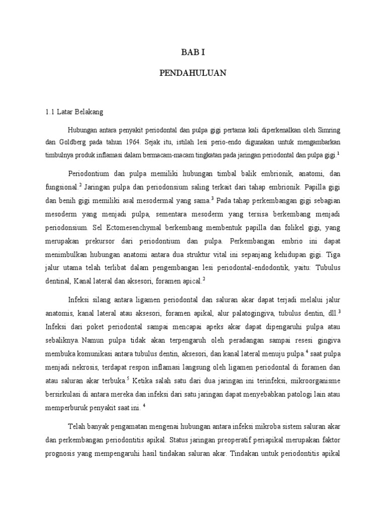 Terapi Lesi Endo Perio | PDF