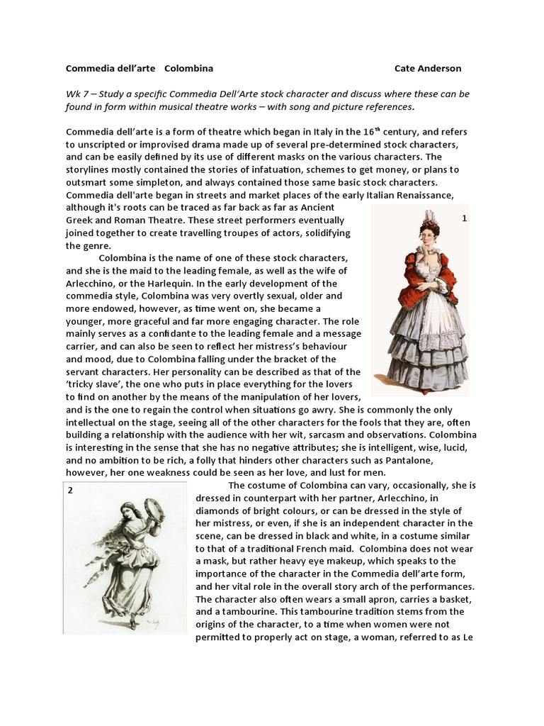 The Tricky Slave: Analyzing the Stock Character of Colombina in ...