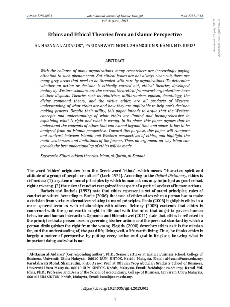 IJIT Vol 4 Dec 2013 - 1 - 1 13 PDF | PDF | Virtue Ethics | Utilitarianism