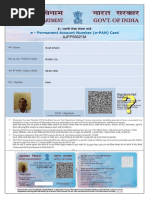 PAN Card Format and Sample PDF Guide | PDF