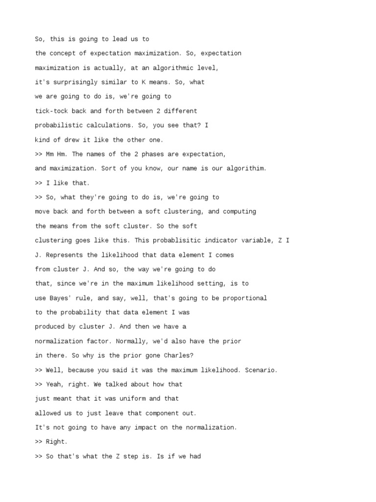 Expectation Maximization Explained | PDF | Cluster Analysis | Mean