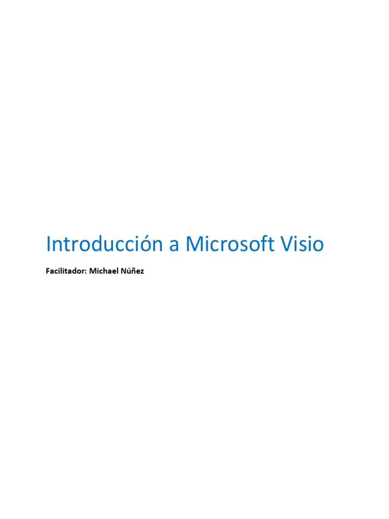 Tutorial de Microsoft Visio 2018 | PDF | Microsoft | Ventana (informática)