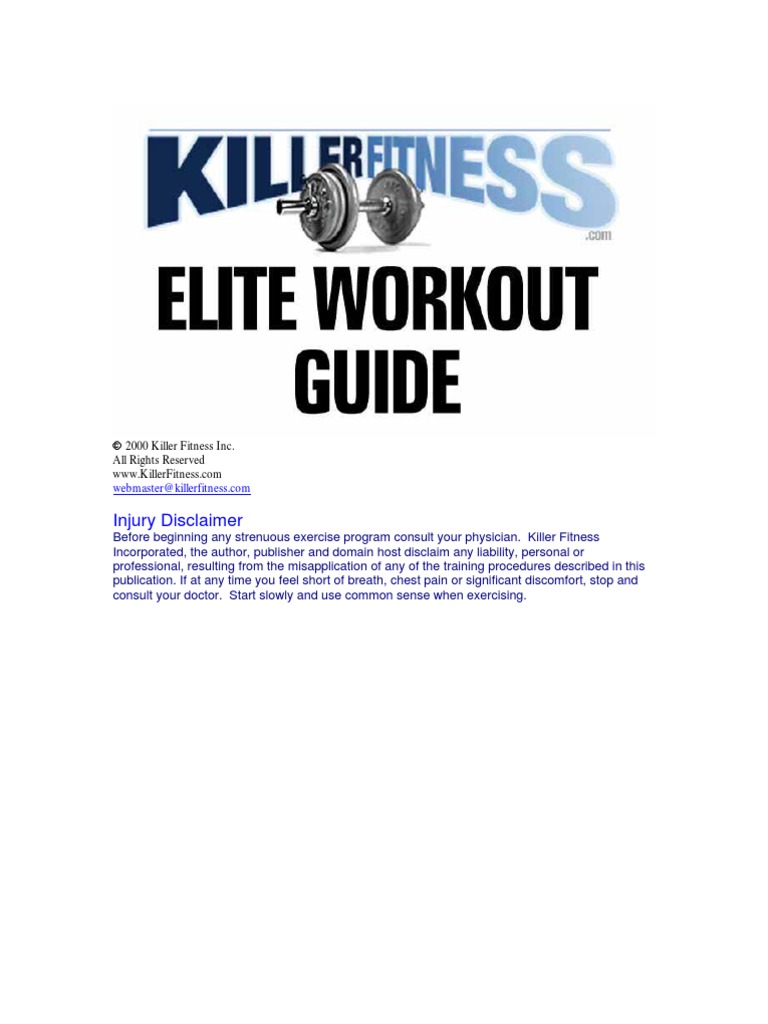 The Killer Fitness Elite Workout | PDF | Physical Fitness | Physical ...