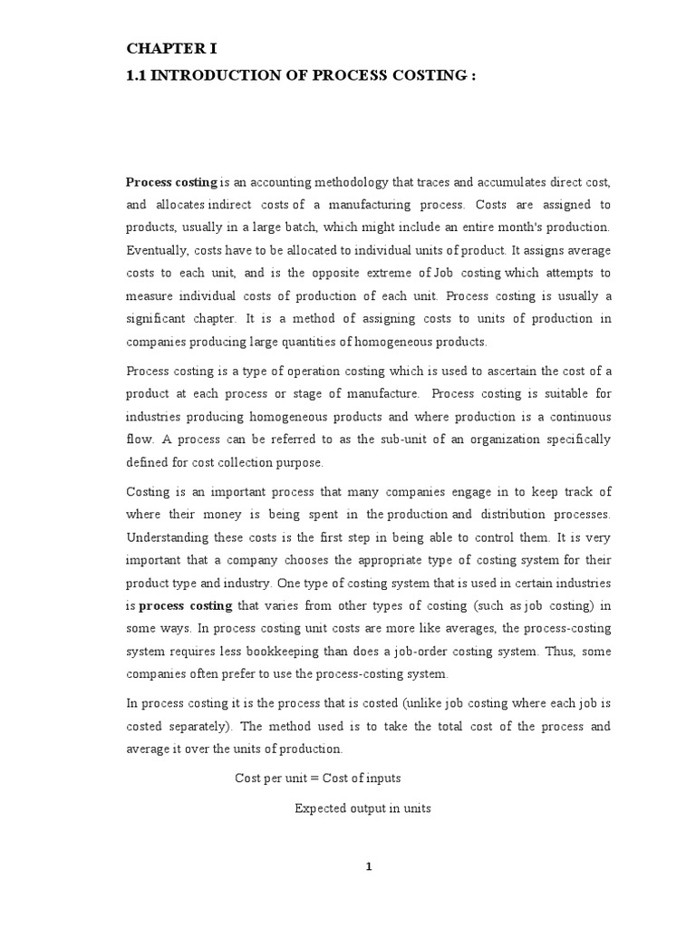 BLACK BOOK (Process Costing) 14 MARCH | PDF | Output (Economics) | Cost