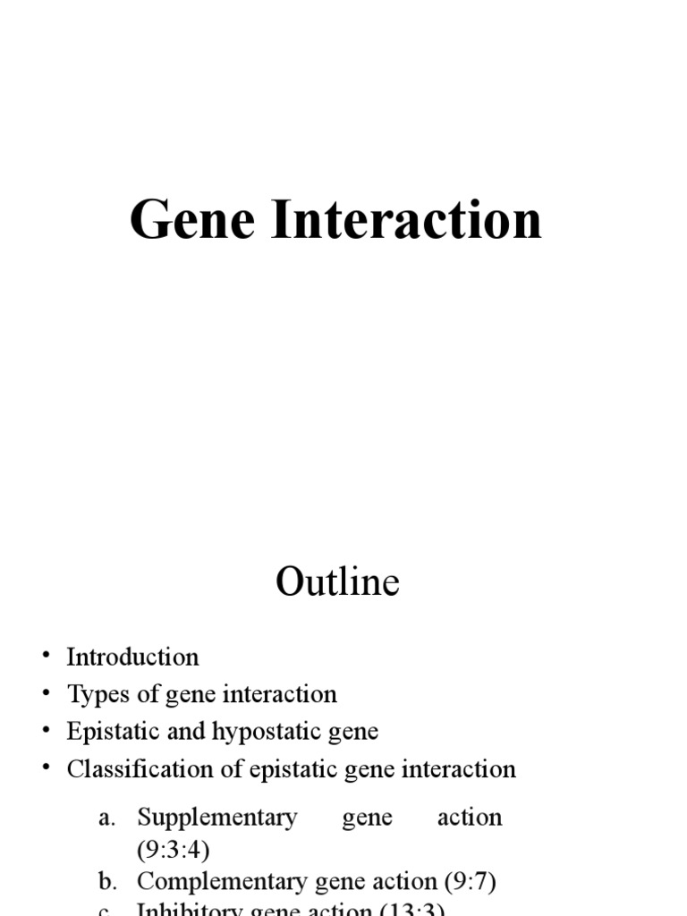 Types of Gene Interaction Explained | PDF | Dominance (Genetics ...