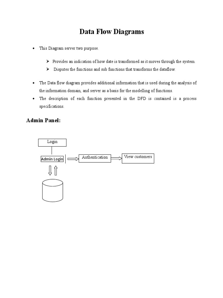 An Overview of Data Flow Diagrams, Entity Relationship Diagrams, Use ...