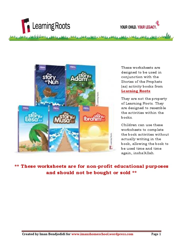 Prophet Ibrahim Story Worksheets for Kids | PDF | Abrahamic Religions ...
