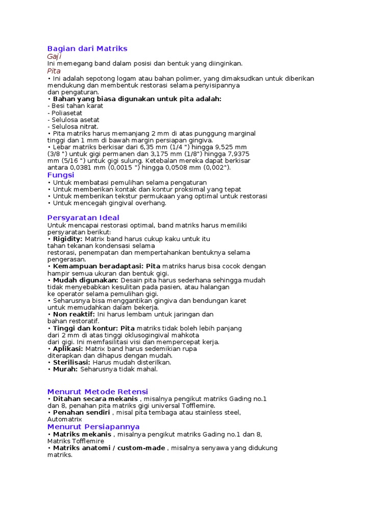 Bagian Dari Matriks | PDF | Griya & Taman | Teknologi & Rekayasa