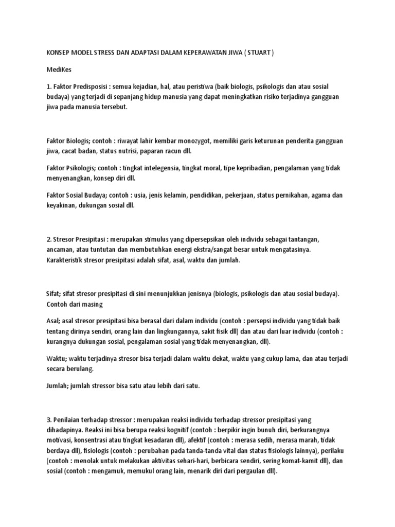 Model Adaptasi Stuart | PDF