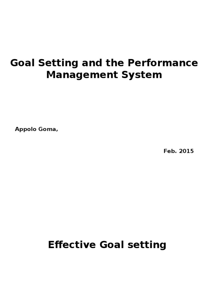 Aligning Individual Performance Goals with Organizational Objectives ...
