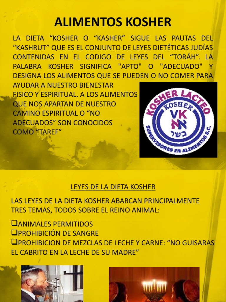 Guía sobre Alimentos Kosher y Kashrut | PDF | Industria de alimentos ...