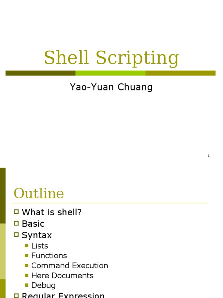 Introduction To Shell Scripting | PDF | Regular Expression | Shell ...