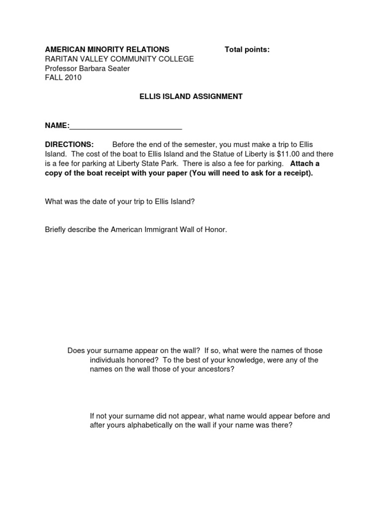 Exploring Ellis Island: Immigrant Insights | PDF | Travel