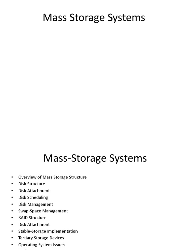 11.mass Storage System and Disc Scheduling Hk3cLRdEXm PDF | PDF ...