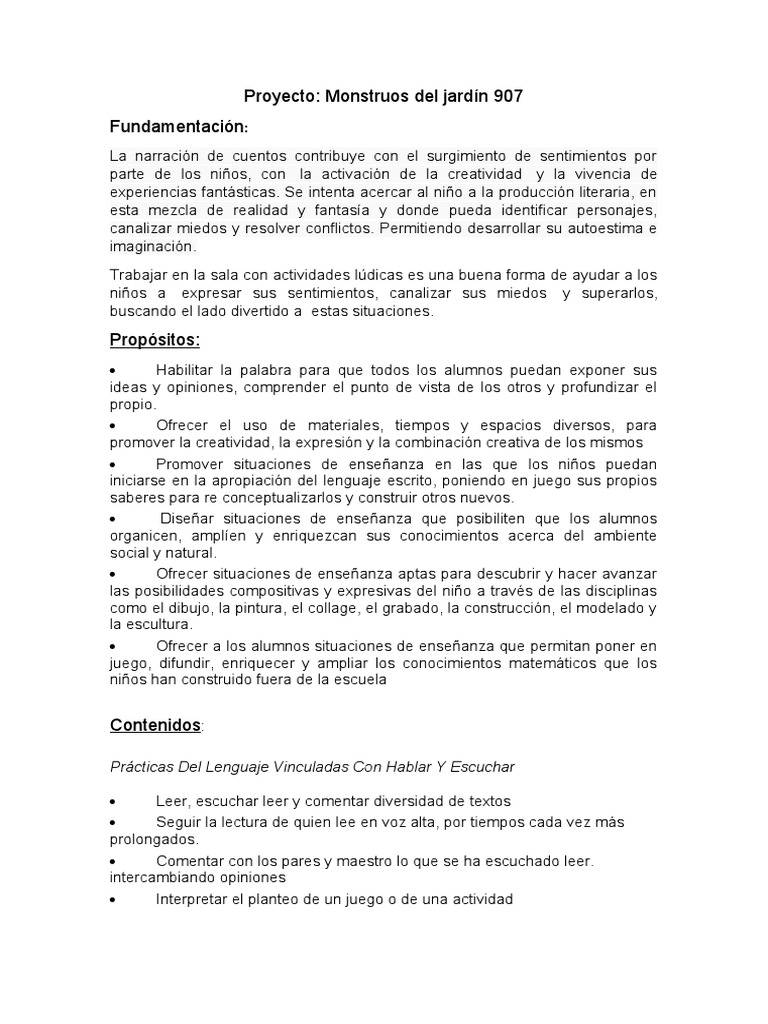 Proyecto Monstruos | PDF | Dibujo | Creatividad