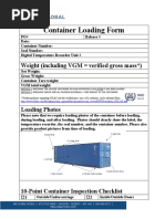 7-Point Ctpat Container Inspection Checklist: Container Number ...