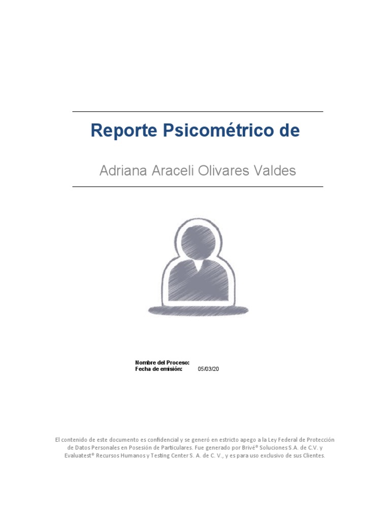 ReportePsicometrico Cleaver, Disc. | PDF | Altruismo | Teoría de apego