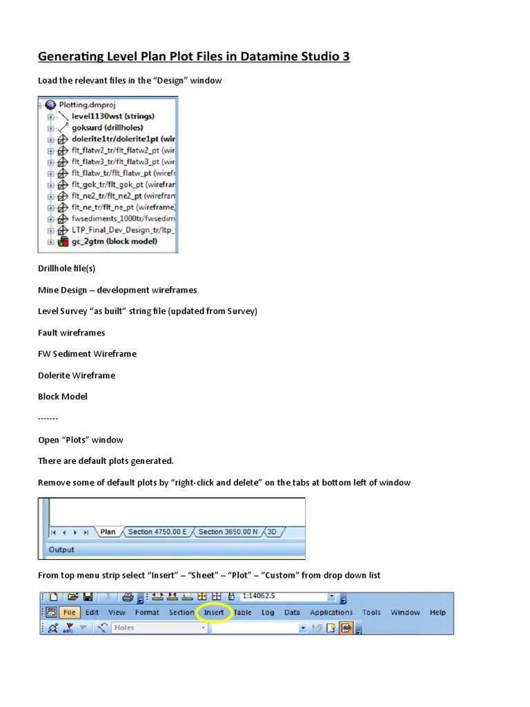 Datamine Studio 3 Level Plotting Guide | PDF | Icon (Computing ...