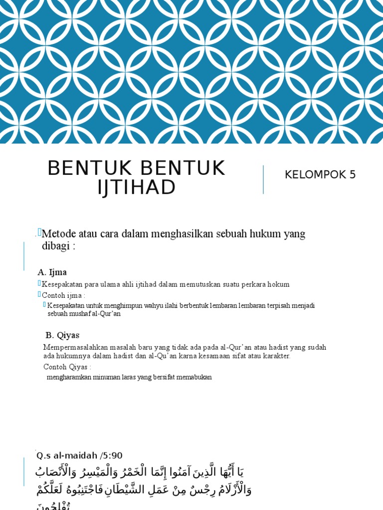 Bentuk Bentuk Ijtihad | PDF