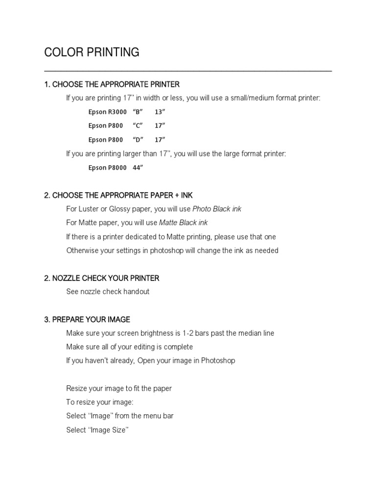 Color Printing | PDF | Printer (Computing) | Printing