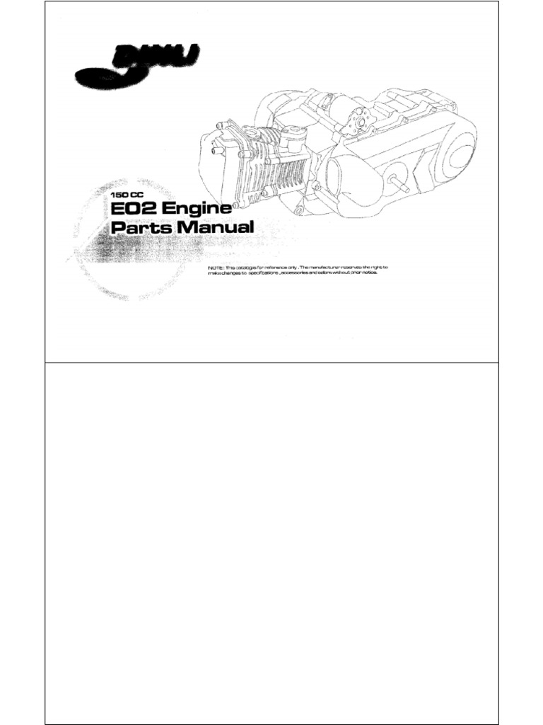 8 - Dinli - E02 150cc Engine Parts Manual | PDF