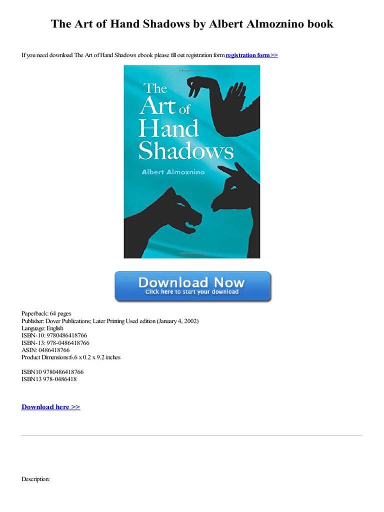 The Art of Hand Shadows Book Download | PDF | Books