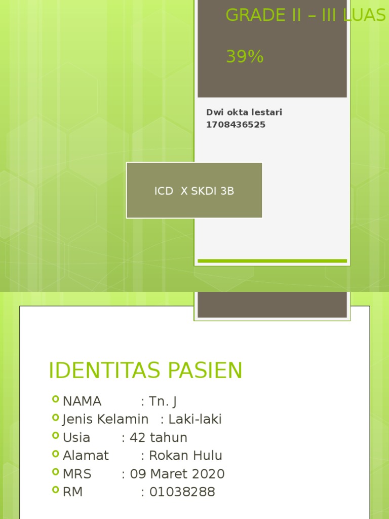 (Combustio Grade II-III) LAPORAN KASUS | PDF