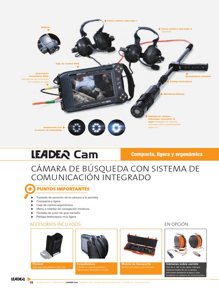 Leader Cam | PDF | Micrófono | Diodo emisor de luz