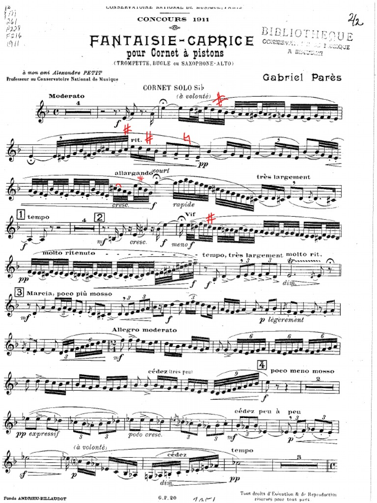 Parés - Fantasie-Caprice - Trumpet PDF | PDF
