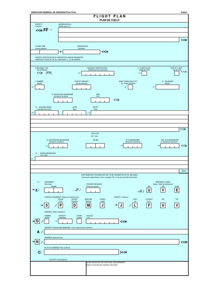 05 Plan de Vuelo Atc-1 2018 | PDF | Aviación | Aeronave