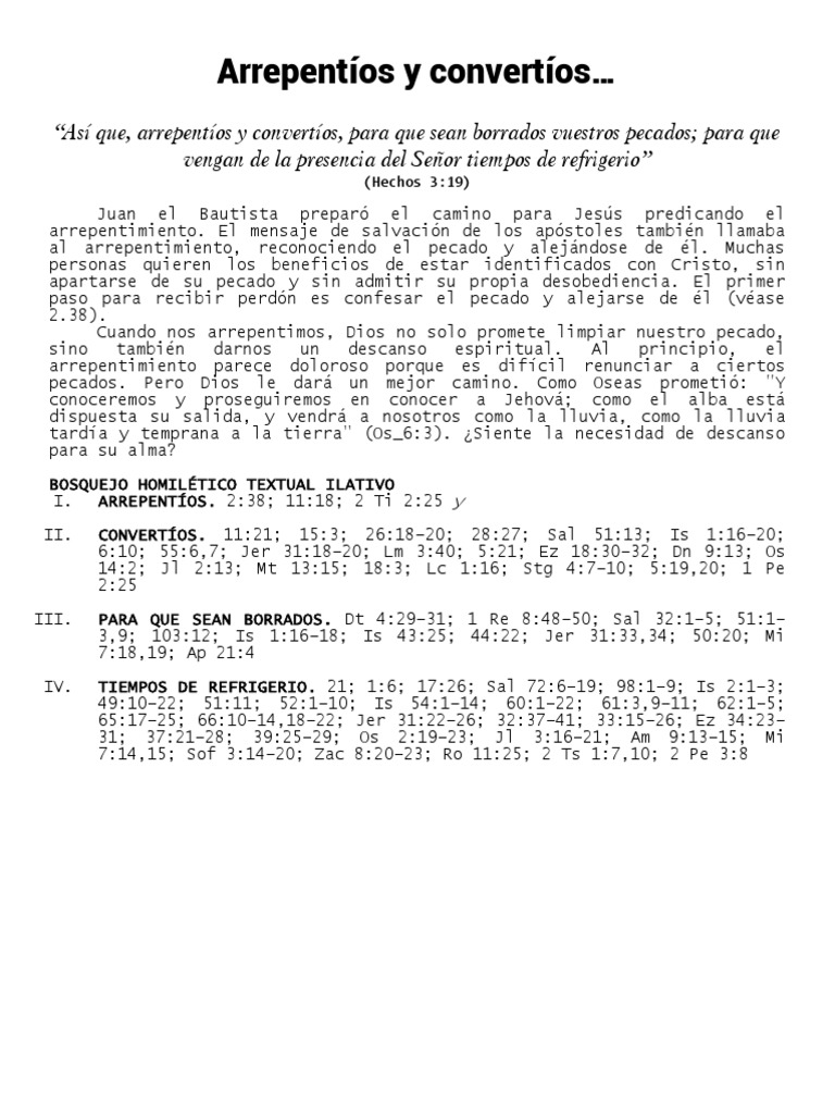 Arrepentíos y Convertíos | PDF