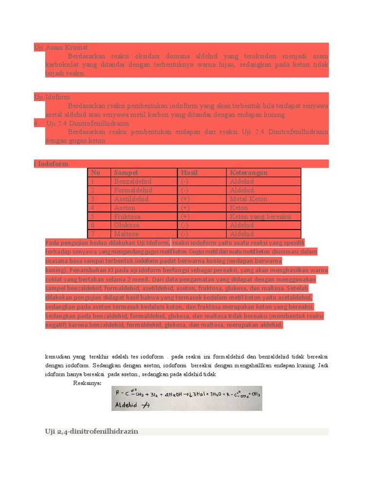 Uji Asam Kromat | PDF | Sains & Matematika | Teknologi & Rekayasa