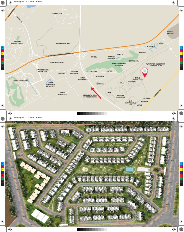 Rukan Townhouses at Dubailand Location Map and Master Plan | PDF