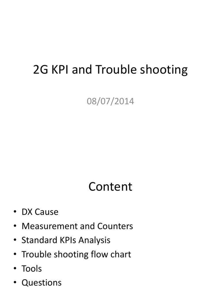 2G KPI and Trouble Shooting | PDF | General Packet Radio Service ...