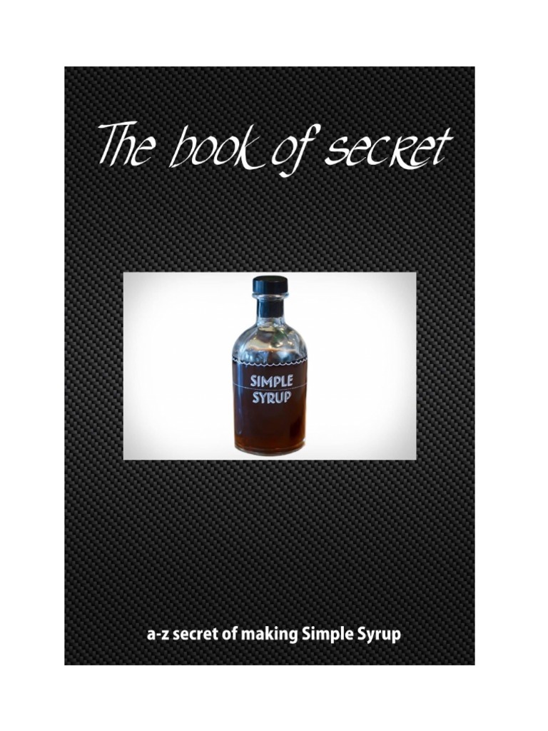 Resep Simple Syrup | PDF