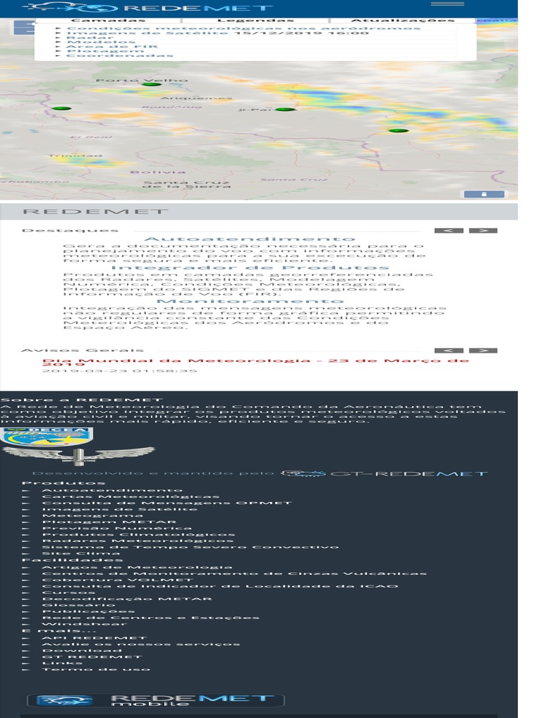REDEMET - Rede de Meteorologia Do Comando Da Aeronáutica | PDF