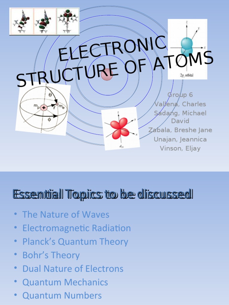 Electronic Structure Of Atoms Download Free Pdf Atomic Orbital