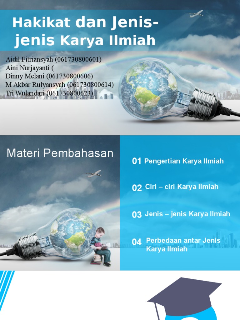 Hakikat Dan Jenis Karya Ilmiah | PDF | Microsoft Power Point | Infographics