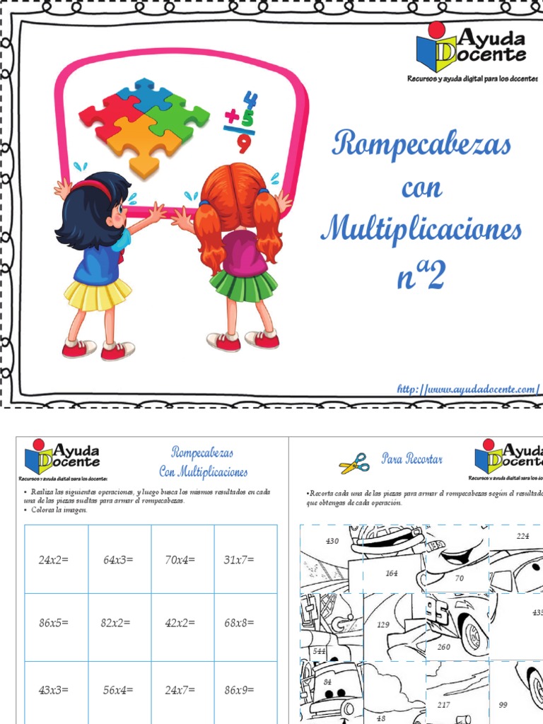 Rompecabeza Con Multiplicaciones Nº2 | PDF