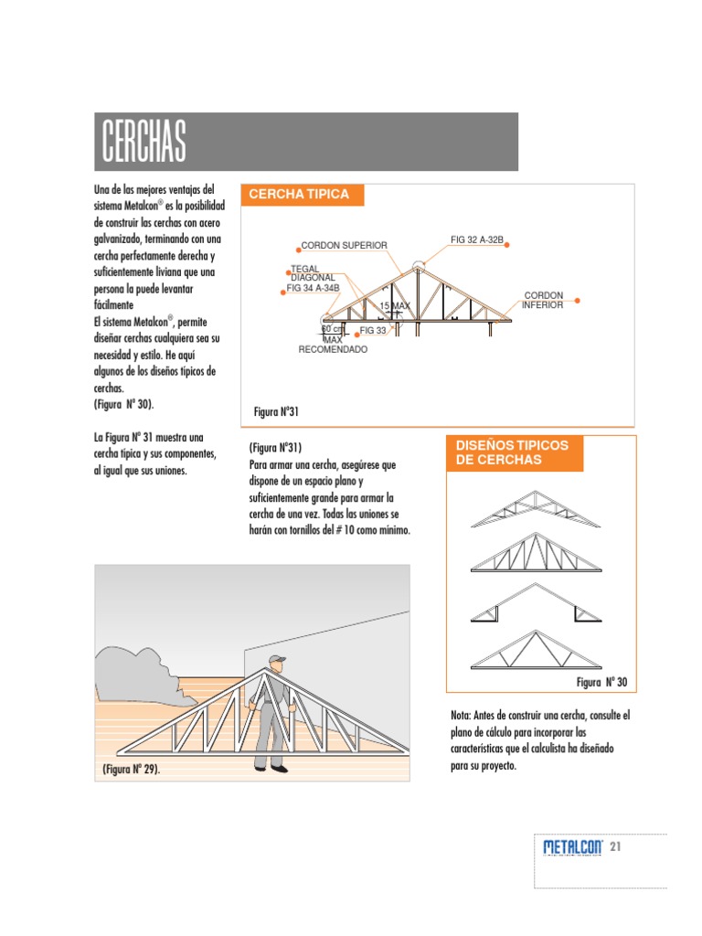 21 Cerchas | PDF | Braguero | Tornillo